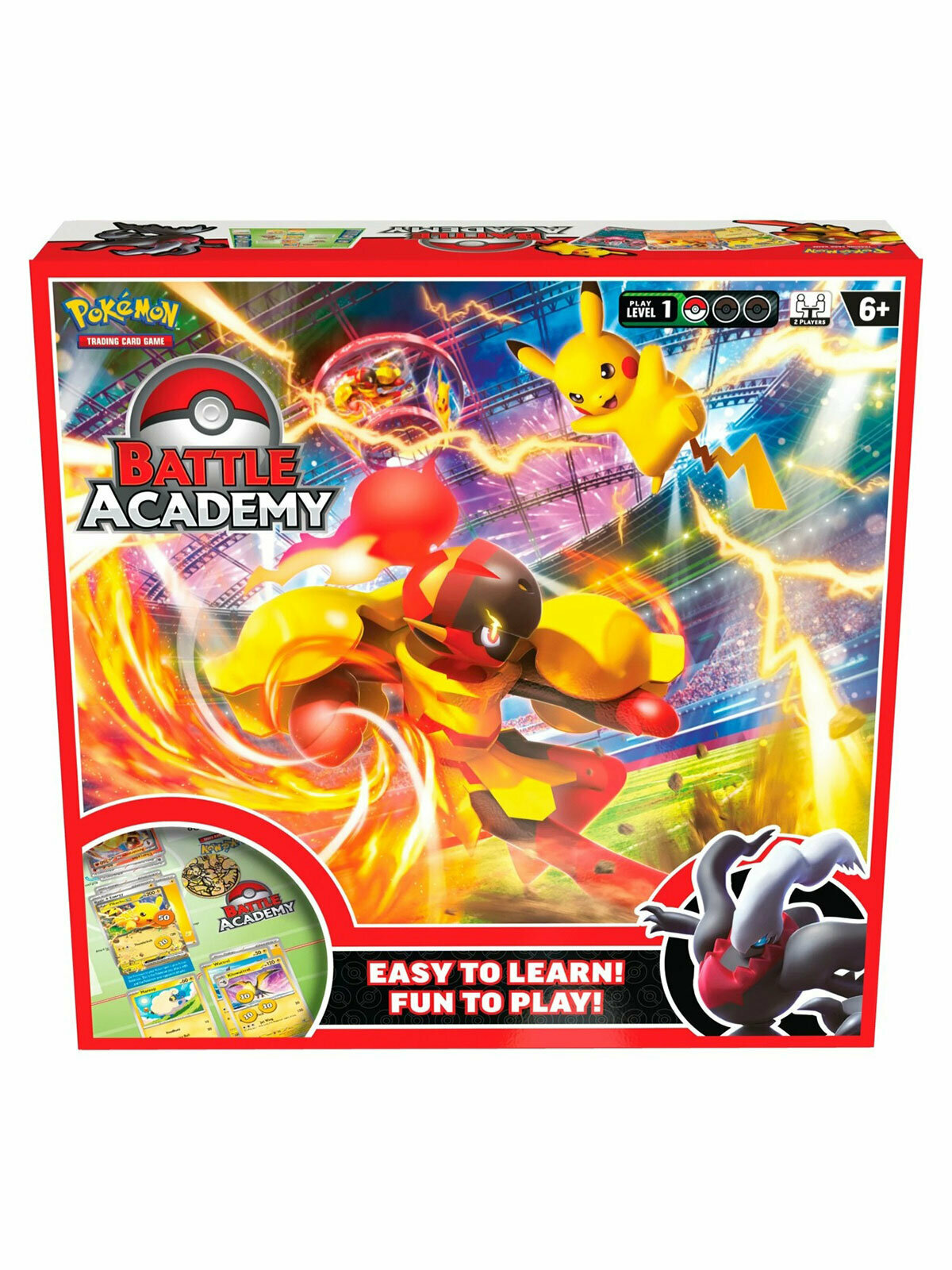 Покемон карты коллекционные: Pokemon Battle Academy Armarouge ex, Pikachu ex, Darkrai ex на английском
