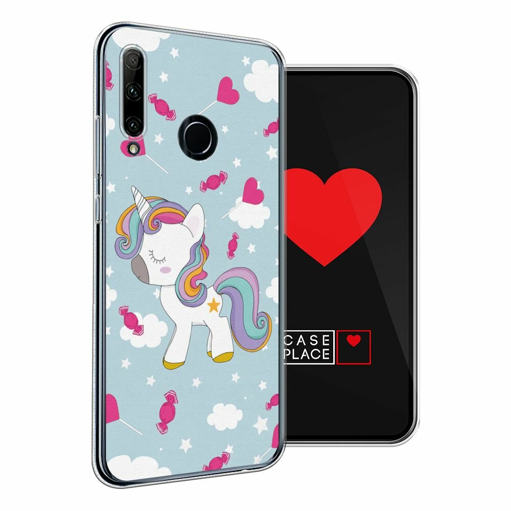 Чехол на Honor 10i/20 Lite 2019/20e/Huawei P Smart Plus 2019 / Хонор 10i с принтом "Сладкий единорожек" — фото 1
