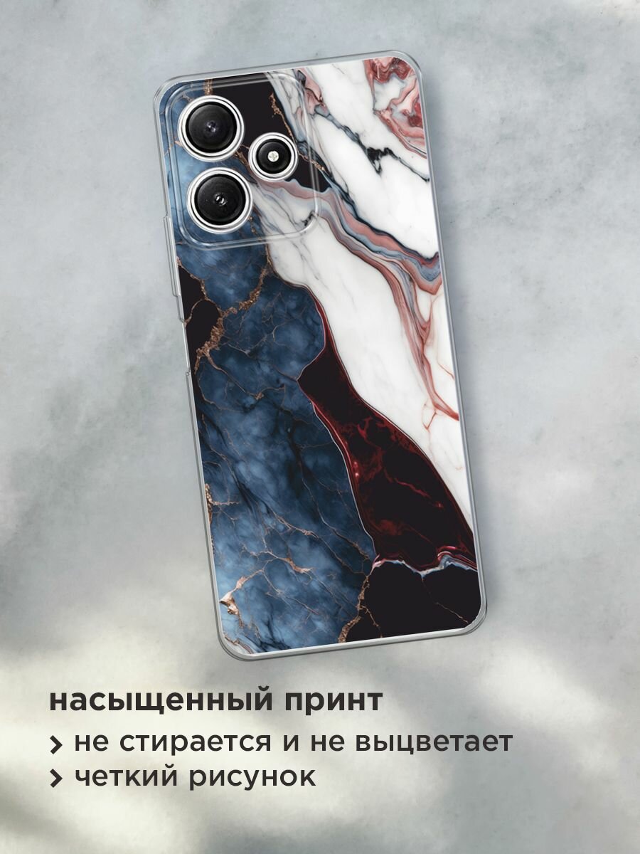 Чехол на Xiaomi Redmi 12 / Сяоми Редми 12 с принтом "Благородный мрамор" — фото 1