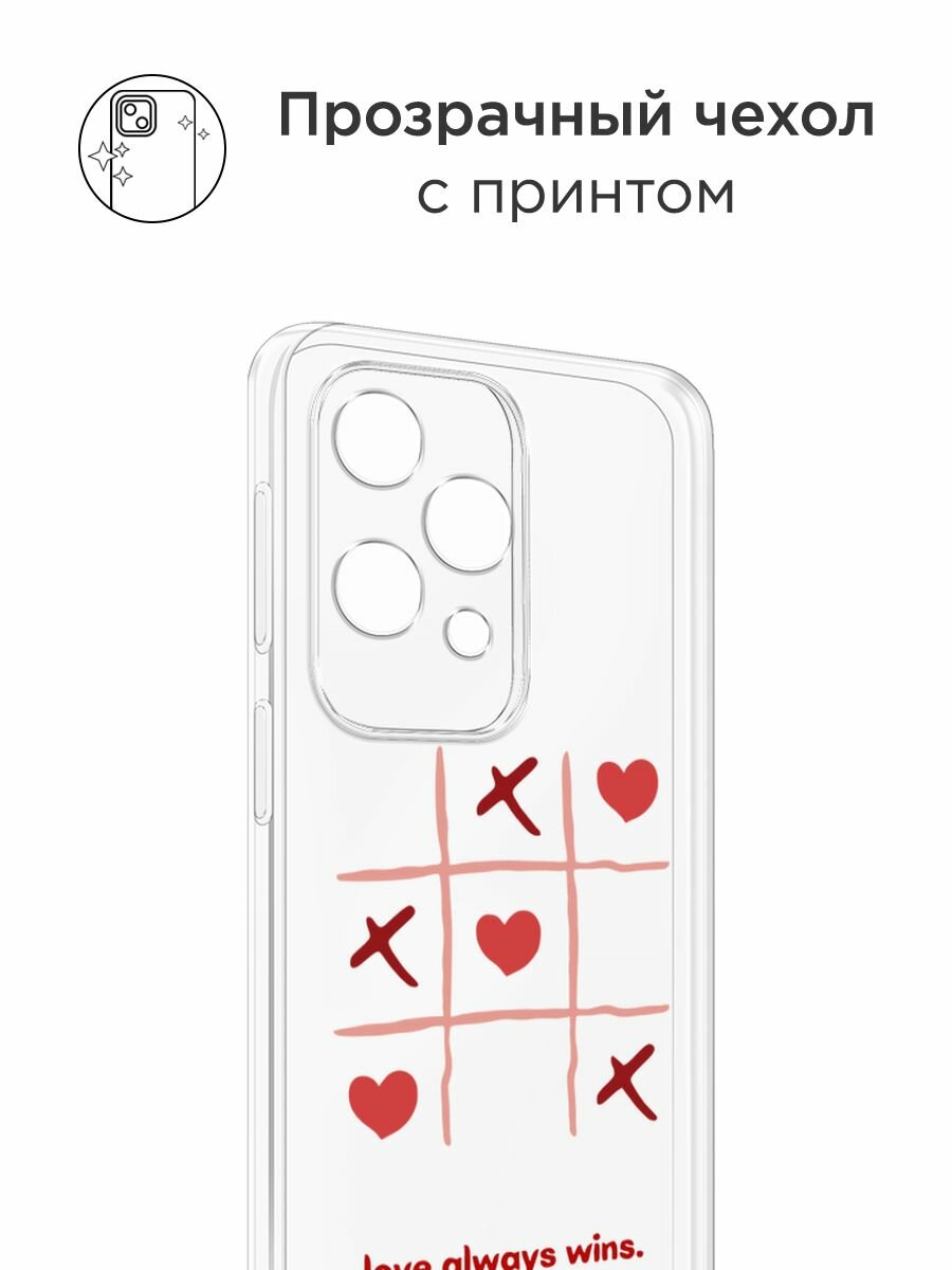 Чехол на LeEco Le 2/2 pro / Лееко Ле 2/2 про с принтом "love always wins - 14 февраля", прозрачный — фото 1