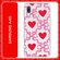 Чехол на Samsung Galaxy A40 / Самсунг Галакси А40 с принтом "Hearts and ribbons ...