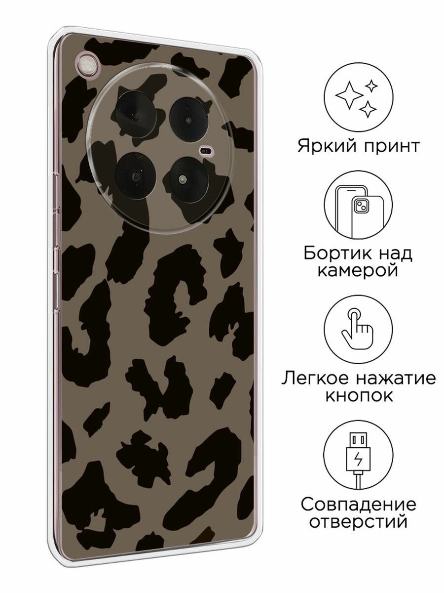 Чехол на Infinix Zero 40 4G / Инфиникс Зеро 40 4G с принтом "Леопардовые пятна паттерн 1" — фото 1