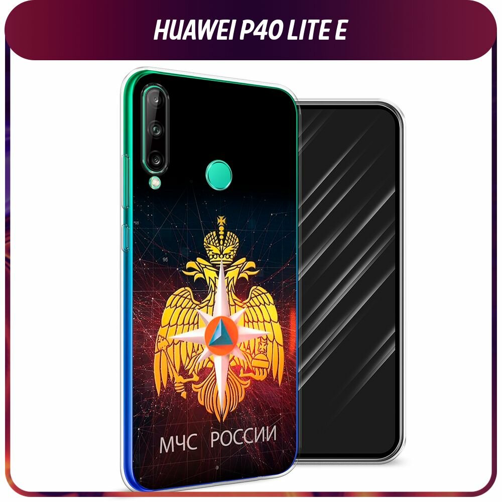 Чехол на Huawei P40 Lite E/Y7p/Honor 9C / Хуавей P40 Lite E/Y7p/Хонор 9C с принтом "МЧС России"