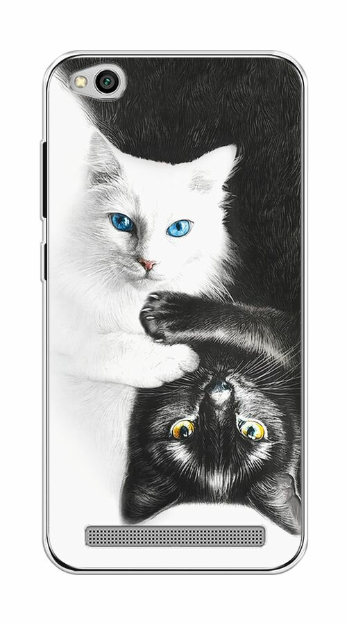 Чехол на Xiaomi Redmi 5A / Сяоми Редми 5а с принтом "Коты Инь-Янь"