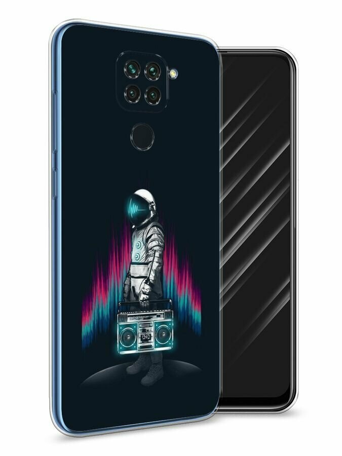Чехол на Xiaomi Redmi 10X/Note 9 / Сяоми Редми 10Х/Редми Нот 9 с принтом "Космическая вечеринка"