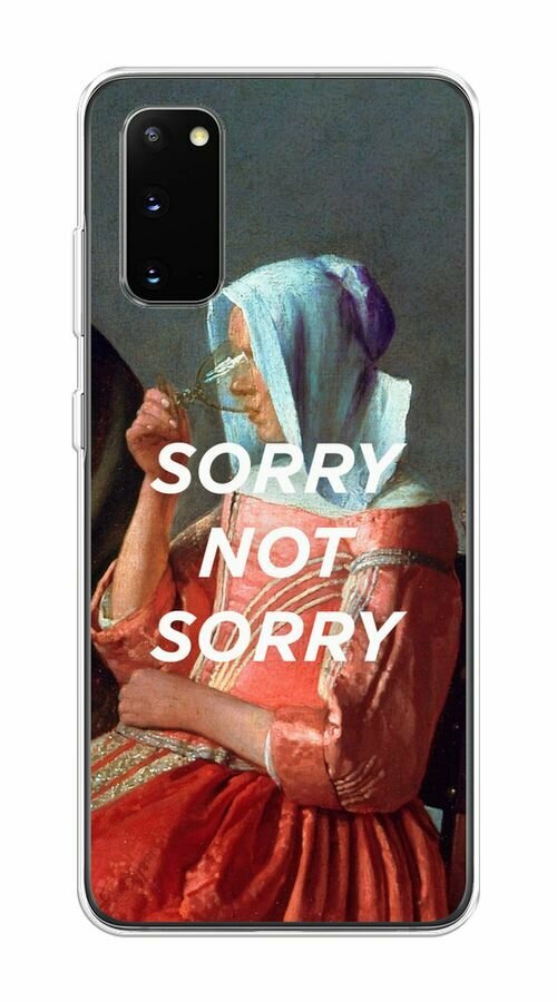 Чехол на Samsung Galaxy S20 / Самсунг Гэлакси S20 с принтом sorry not sorry