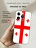 Чехол на Apple iPhone 14 Pro / Айфон 14 Про с принтом "Флаг Грузии"