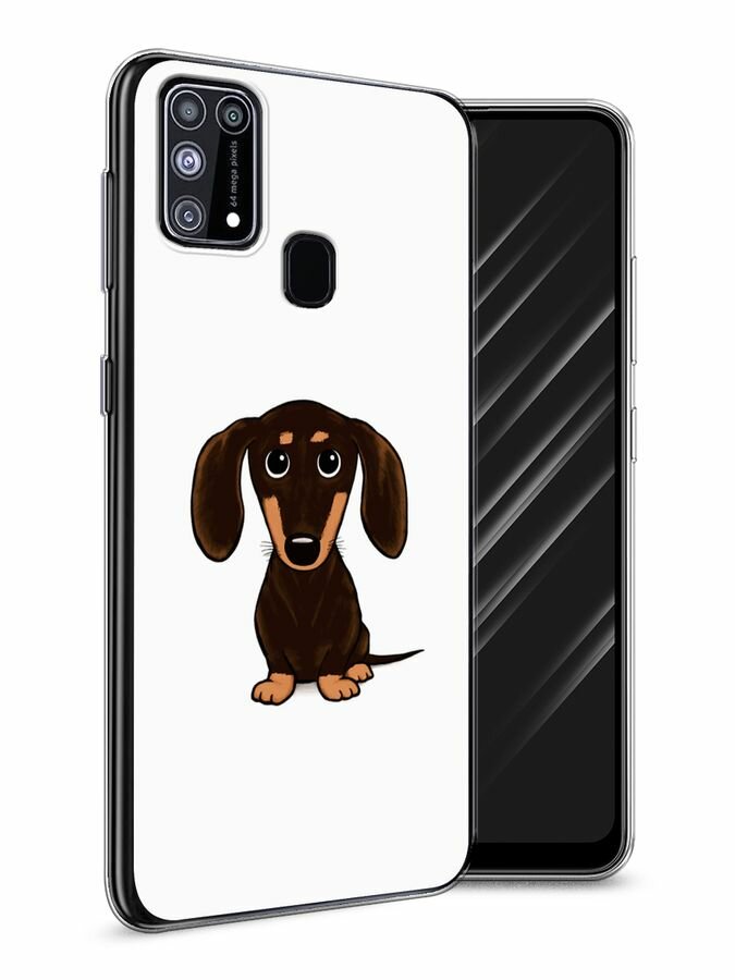 Чехол на Samsung Galaxy M31 / Самсунг Галакси М31 с принтом "Маленькая такса"