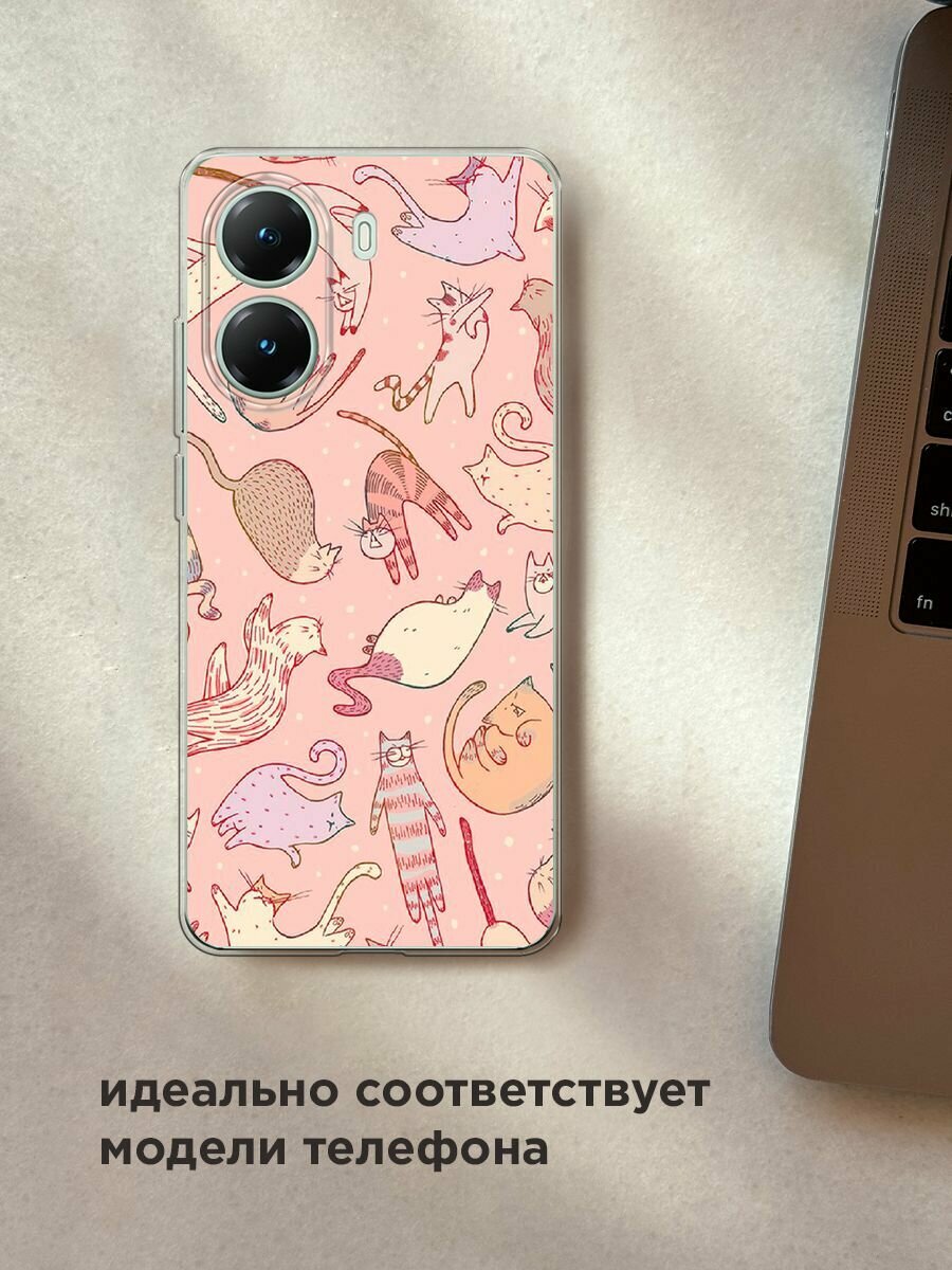 Чехол на Poco X7 Pro / Поко X7 Про с принтом "Розовое счастье" — фото 1