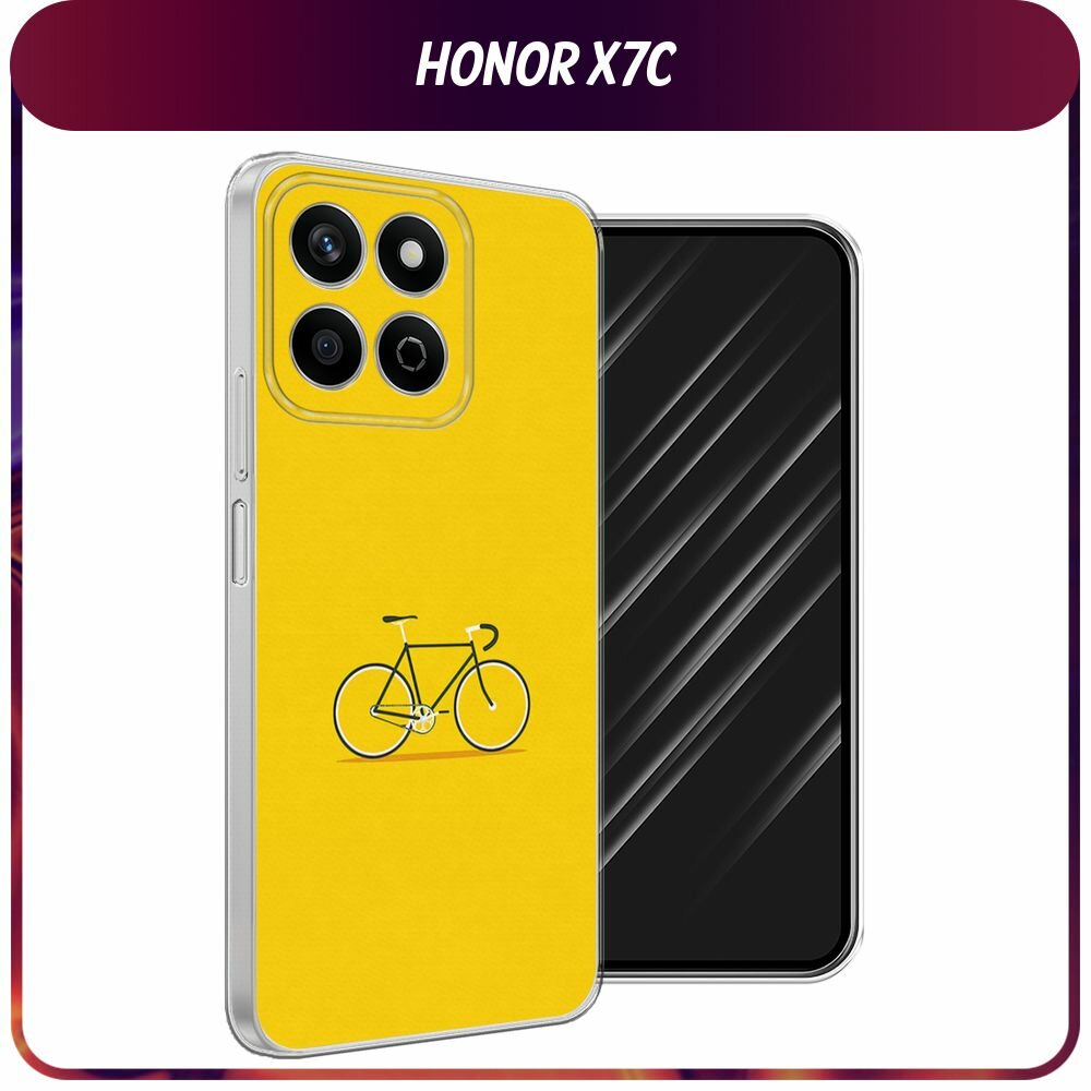 Чехол на Honor X7c / Хонор X7c с принтом "Хобби велосипед 1"