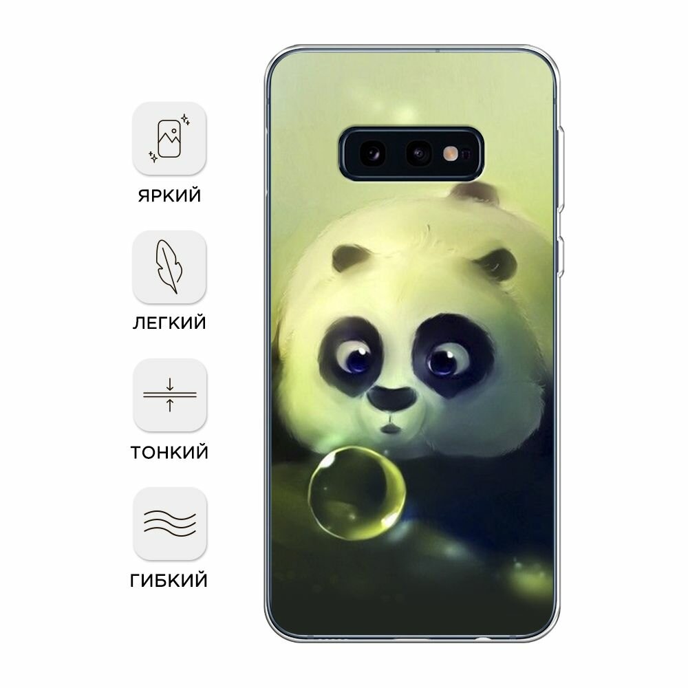 Чехол на Samsung Galaxy S10E / Самсунг Галакси S10E с принтом "Малыш панды" — фото 1