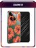 Чехол на Xiaomi 14 / Сяоми 14 с принтом "Рыжие гибискусы", прозрачный