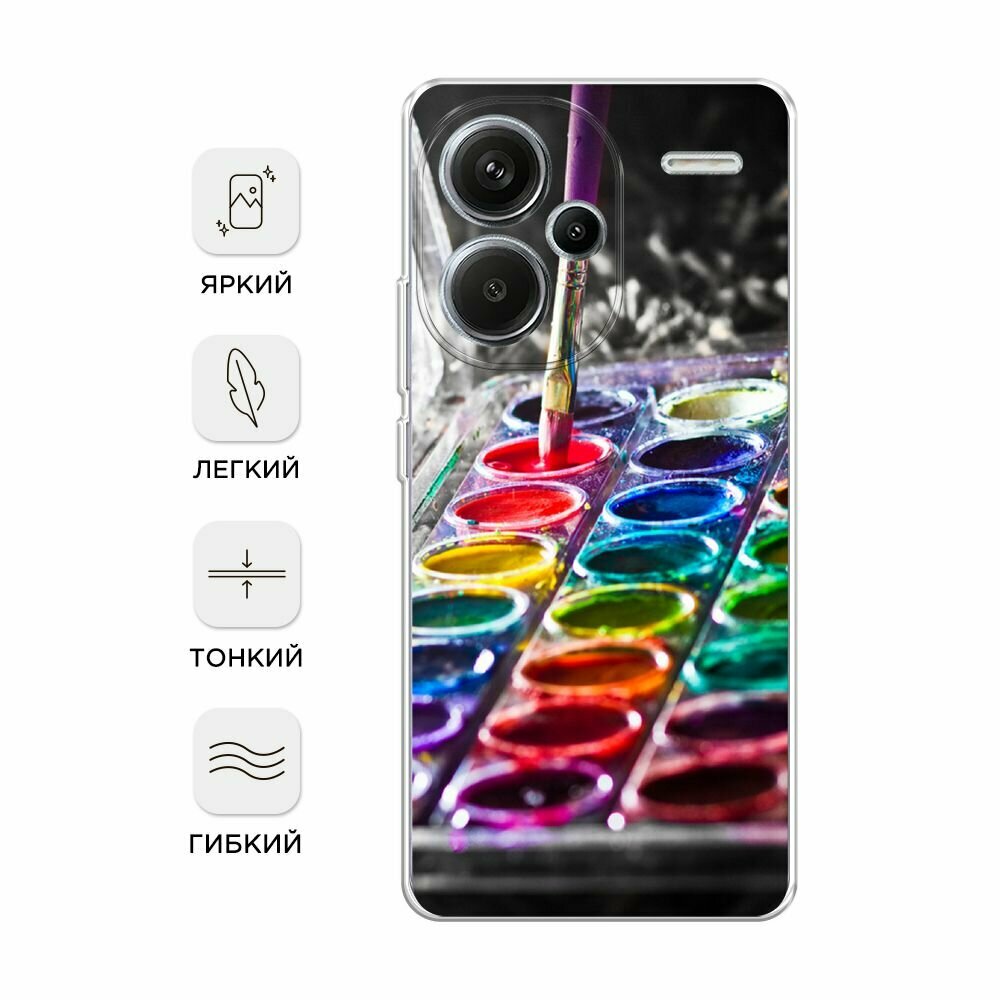 Чехол на Xiaomi Redmi Note 13 Pro+ / Сяоми Редми Нот 13 Про + с принтом "Палитра красок" — фото 1