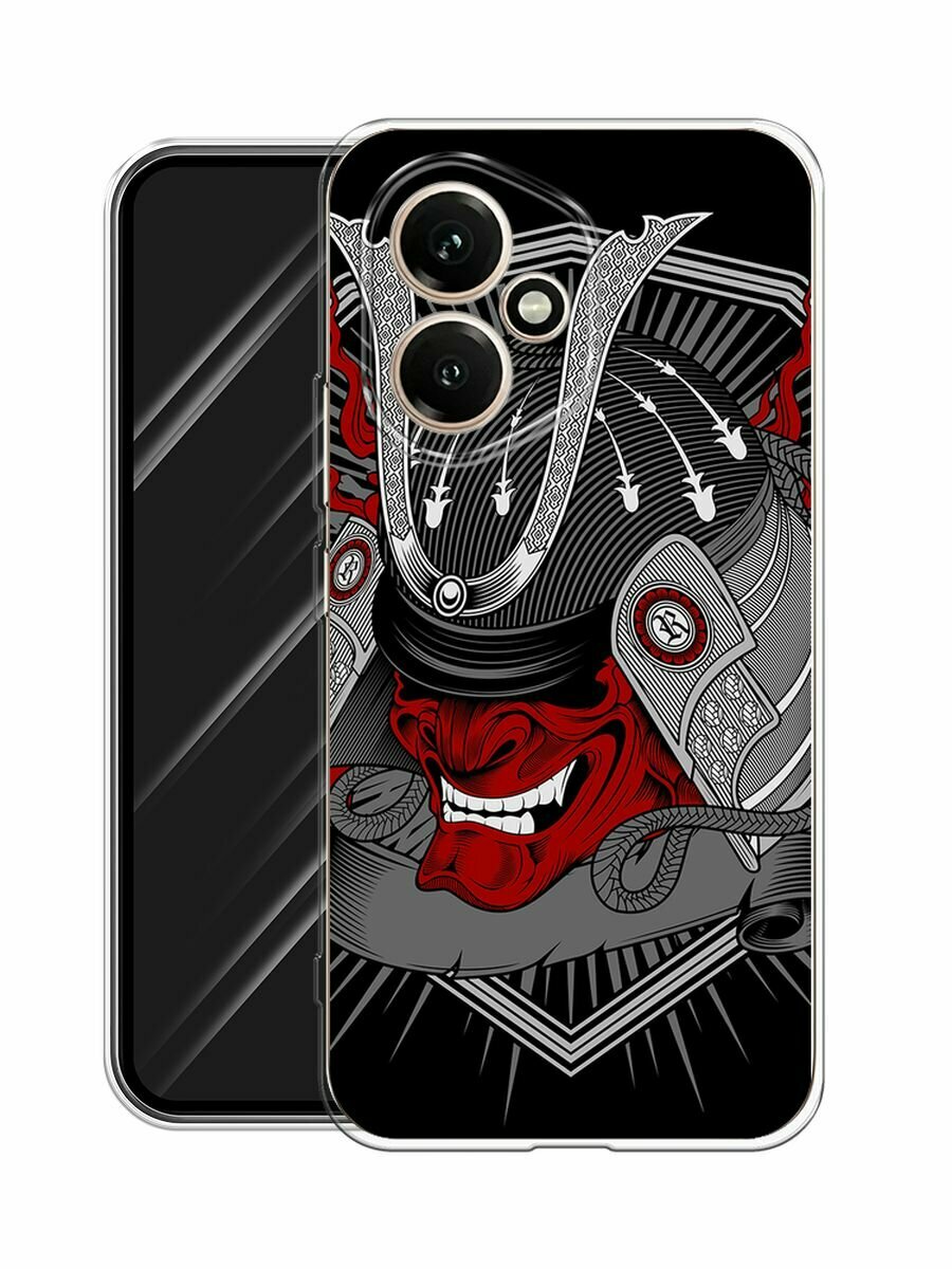 Чехол на Honor 400 / Хонор 400 с принтом "Красная маска самурая" — фото 1