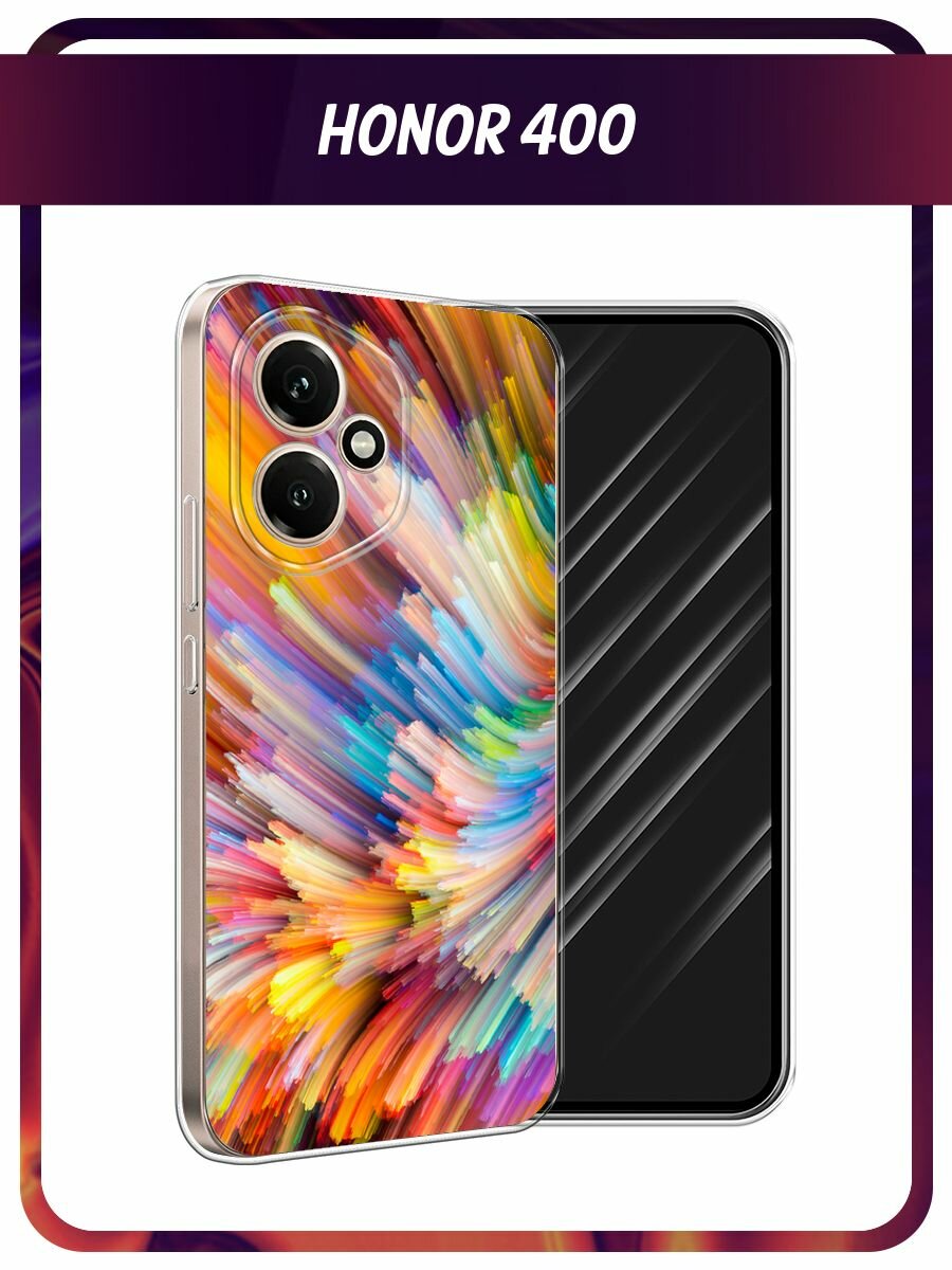 Силиконовый чехол на Honor 400 / Хонор 400 с принтом Абстракция 4