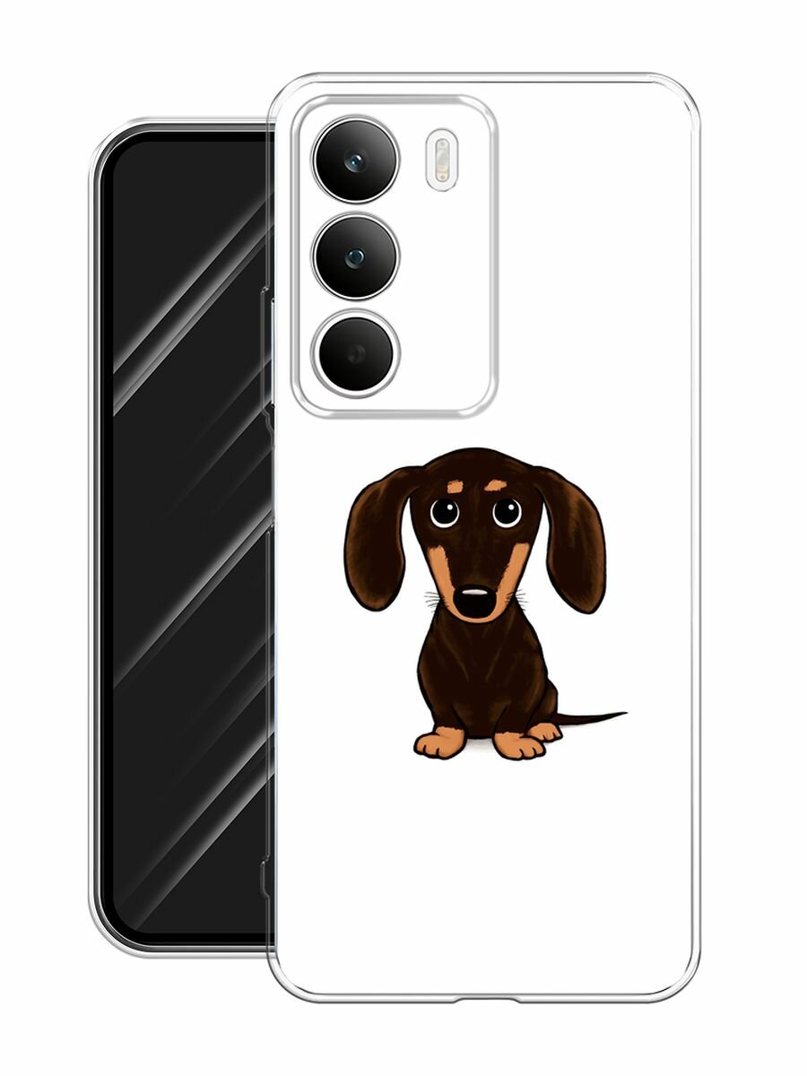 Чехол на Realme C71/P3 Lite 4G / Реалми С71/P3 Лайт 4G с принтом "Маленькая такса" — фото 1
