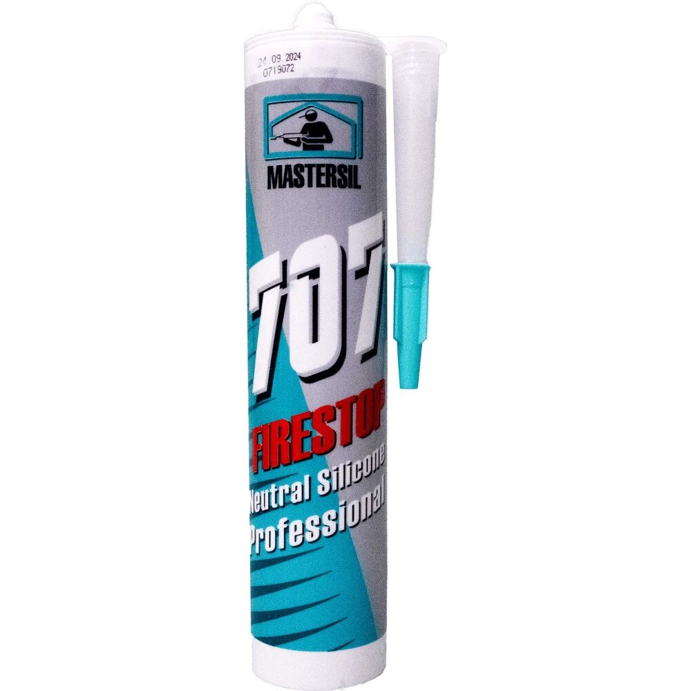 Герметик Mastersil силиконовый, огнестойкий firestop 707, серый, 280 мл 1232