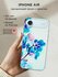 Чехол на Apple iPhone Air / Айфон Айр с принтом "Голубая орхидея"