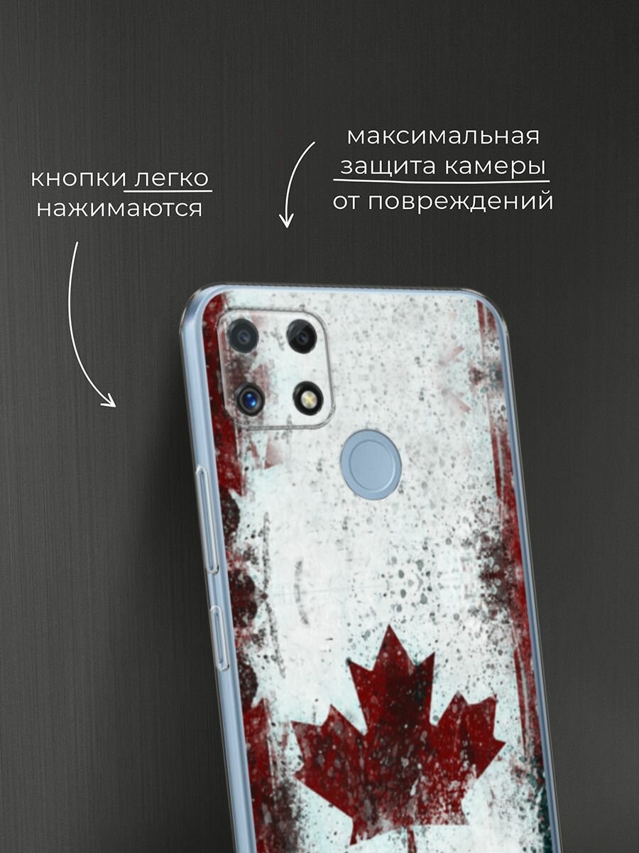 Чехол на Realme C25/C25s / Реалми С25/C25s с принтом "Канада" — фото 1