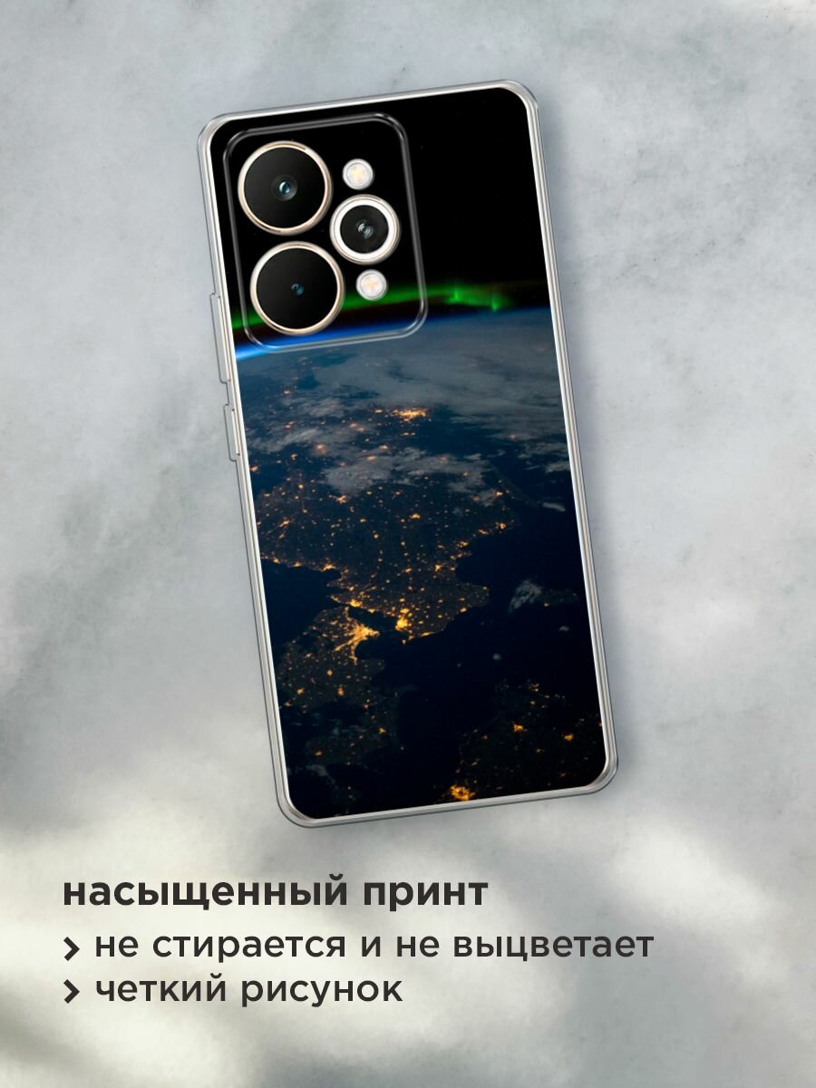 Чехол на Realme 15 Pro / Реалми 15 Про с принтом "Земля из космоса" — фото 1