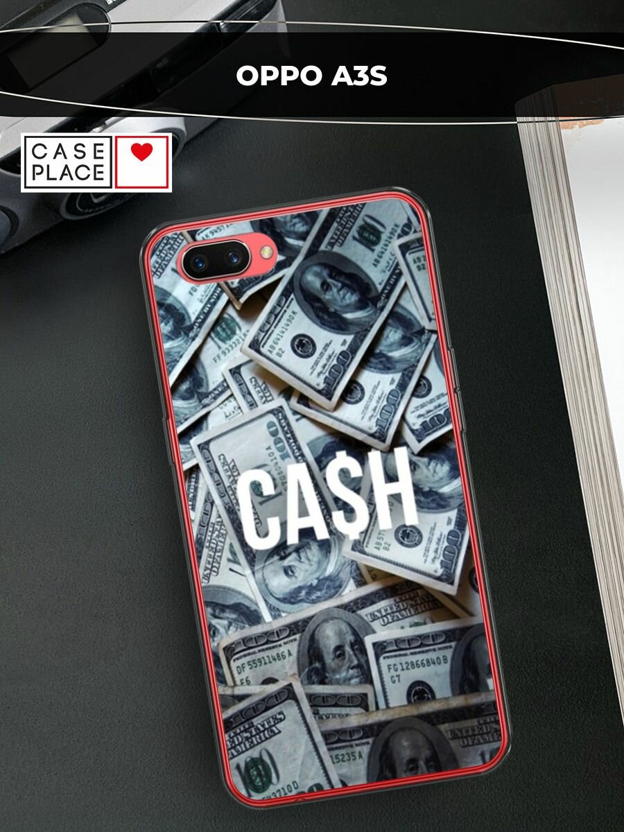 Силиконовый чехол на Oppo A3s / Oppo A3s с принтом "Cash"