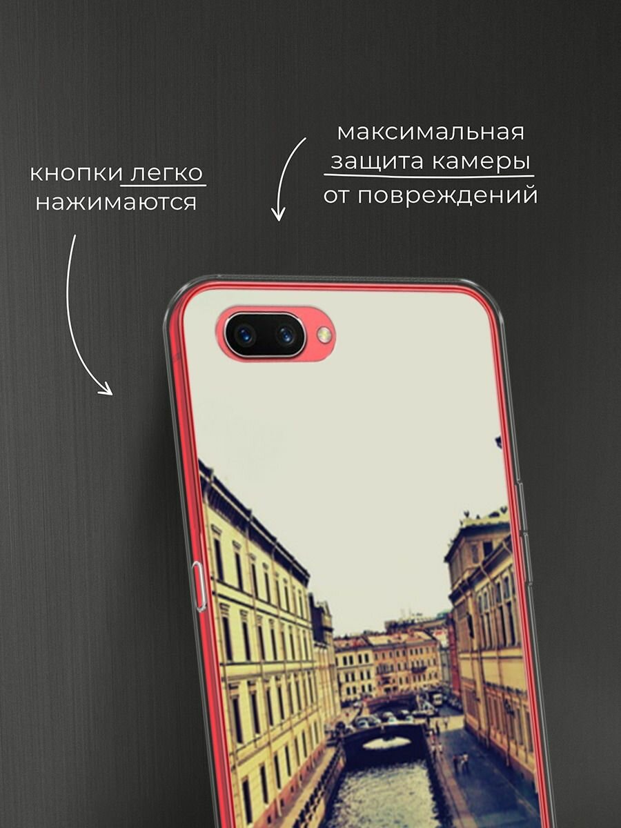 Силиконовый чехол на Oppo A3s / Oppo A3s с принтом "Санкт-Петербург" — фото 1