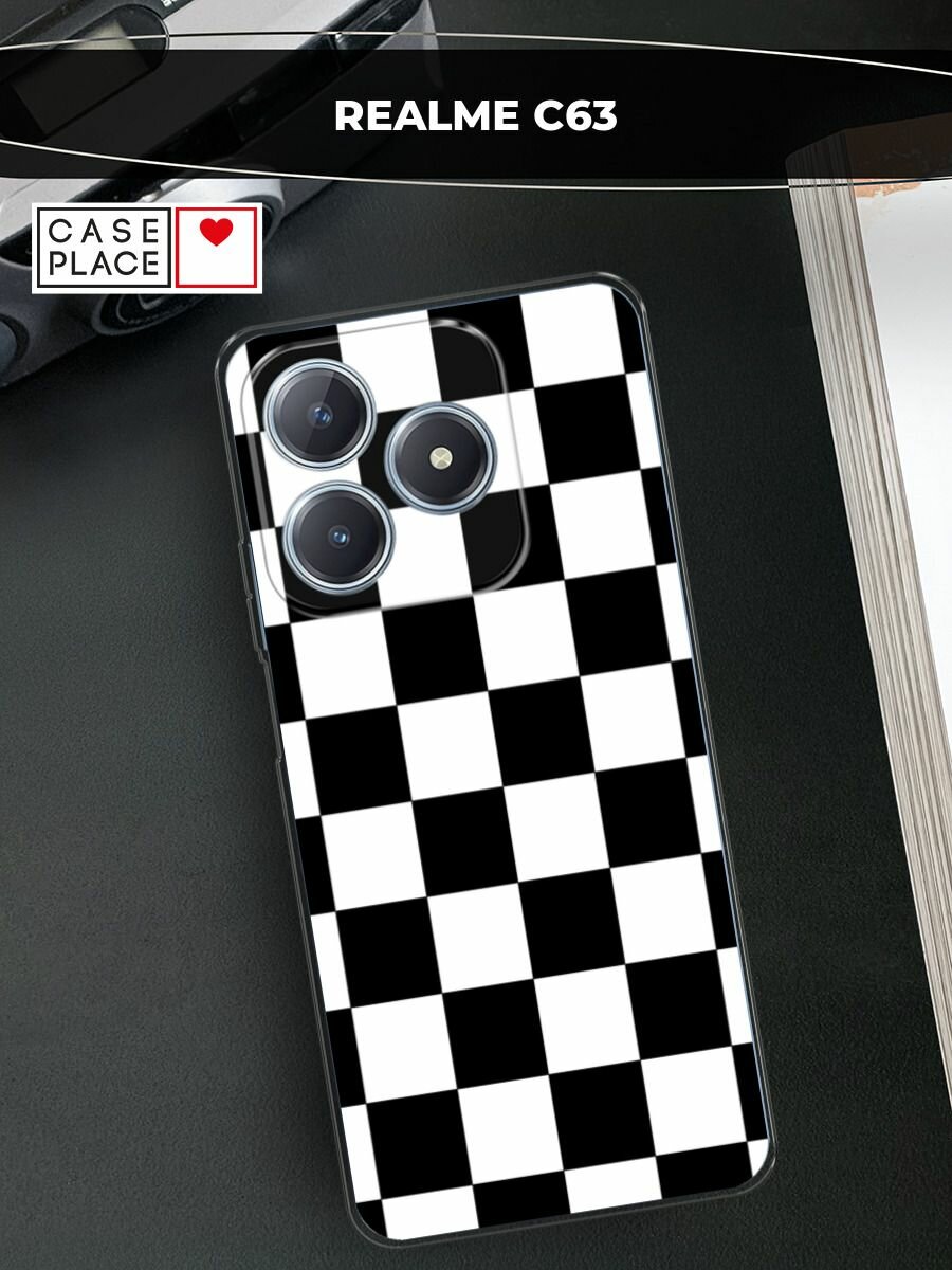Чехол на Realme C63 / Реалми С63 с принтом "Шахматная доска"