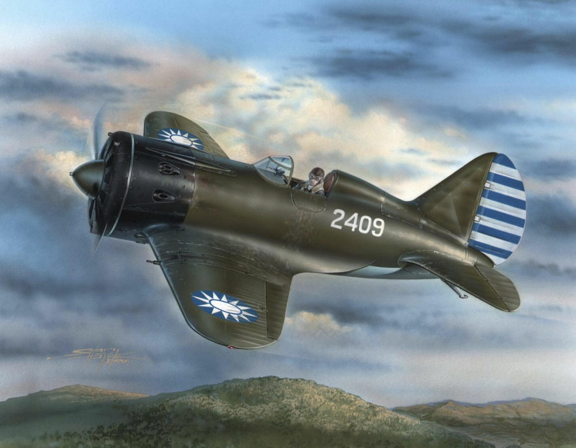 Special SH32042 1/32 I-16 Модель сборки истребителей ВВС Китая