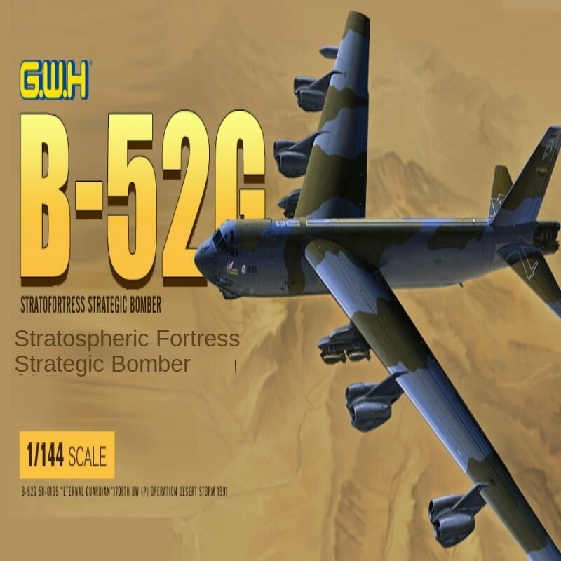 Great WaLL Hobby L1009 1/144 b-52g StratofortreSS Strategic bomber modeL kit самолеты