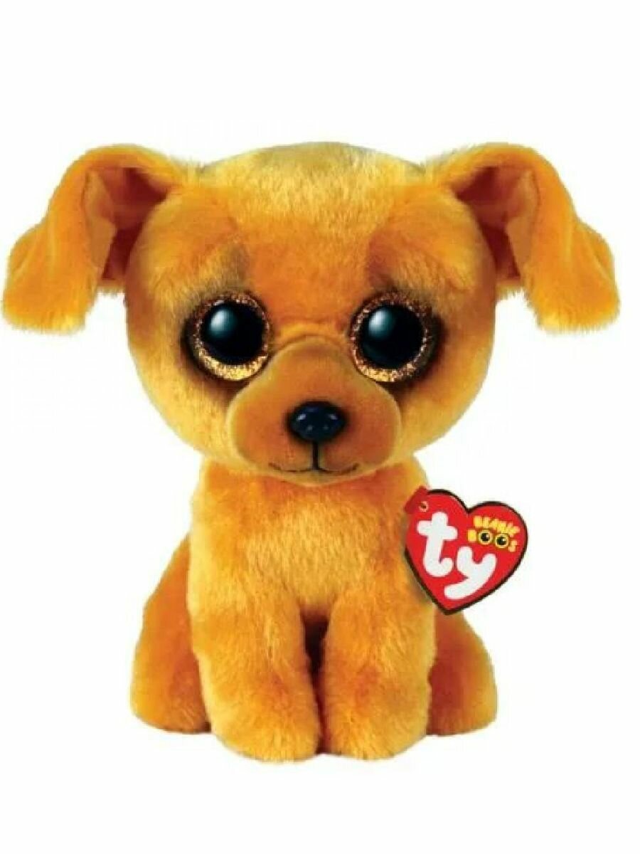 TY Мягкая игрушка Даухунд коричневая собачка, 15 см