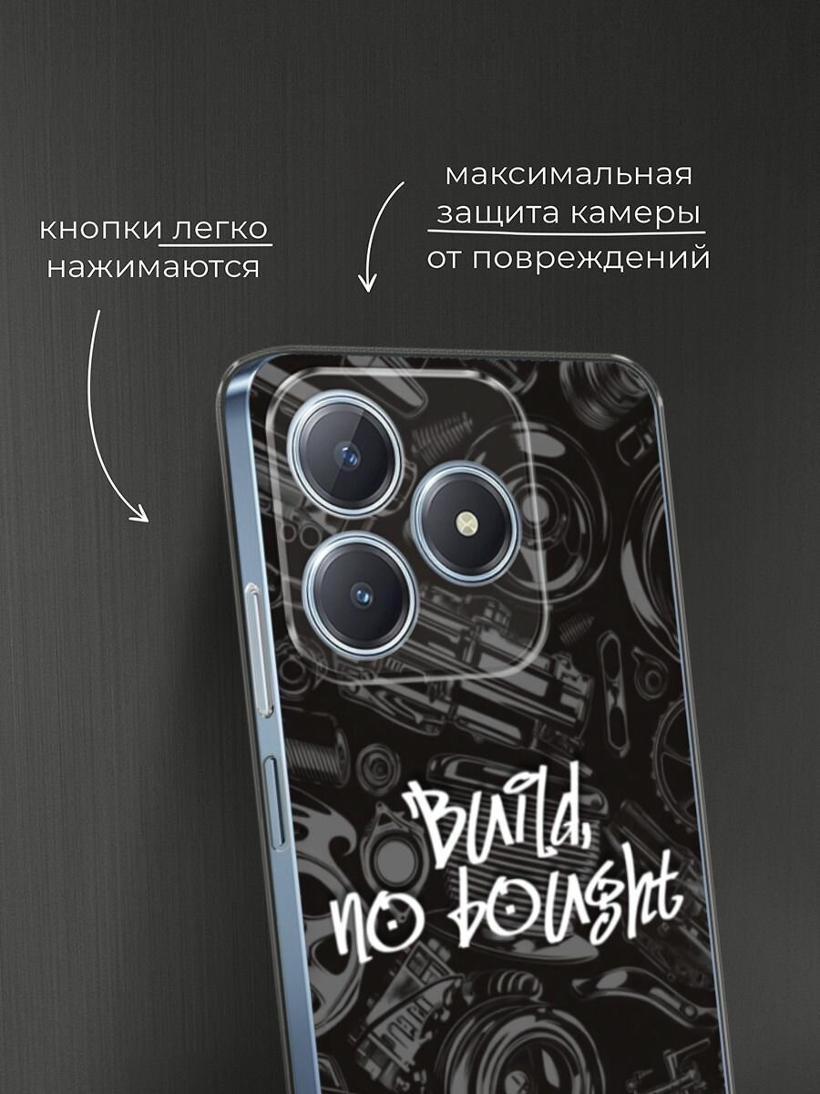 Чехол на Realme C63 / Реалми С63 с принтом "Build no bought" — фото 1