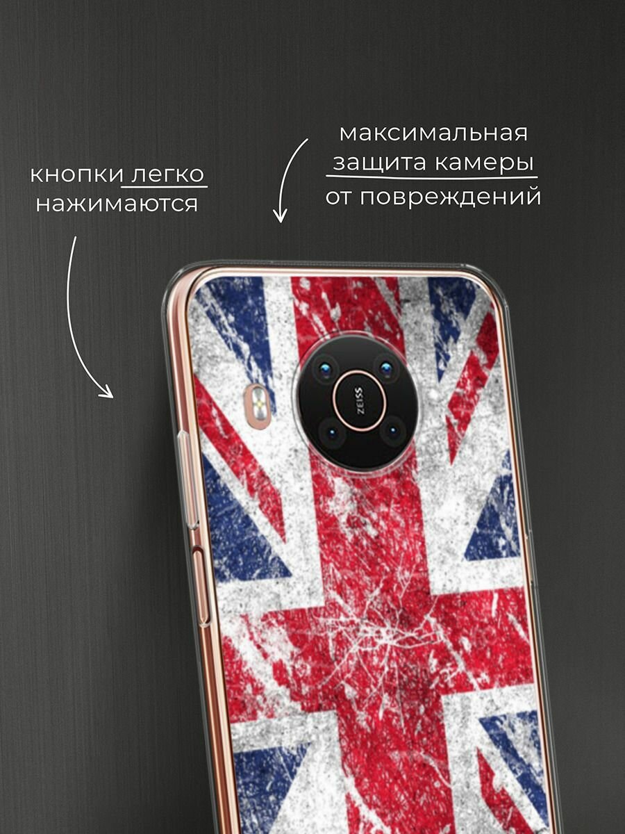 Чехол на Nokia X20/X10 / Нокиа Х20/Х10 с принтом "Флаг британский" — фото 1