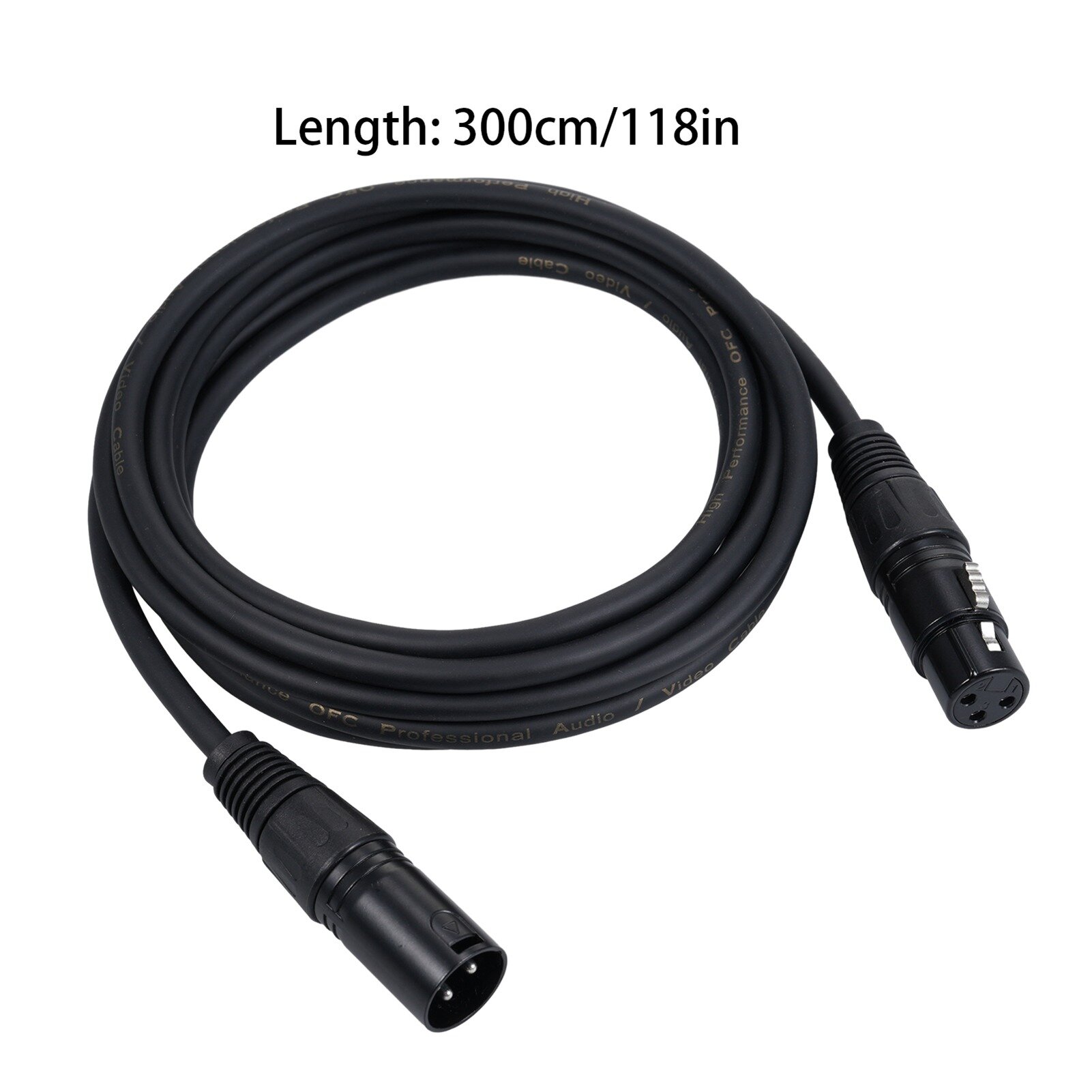 Сигнальный кабель DMX512 Кабель Canon/Микрофонный кабель/Микрофонный кабель XLR-кабель, черный