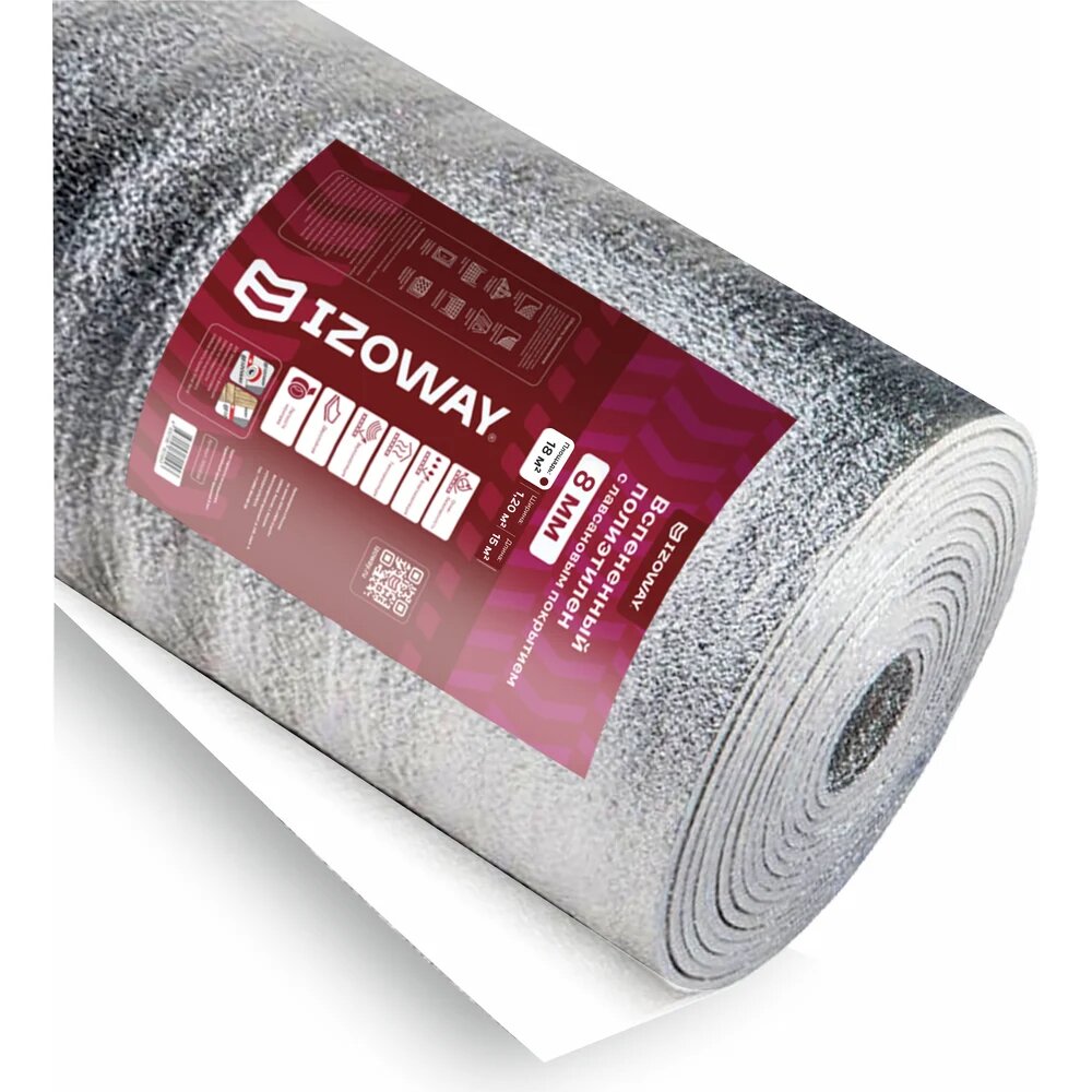 Лавсан Izoway PM Стандарт (8 мм, 1,2x15 м, 18 м2) 16033