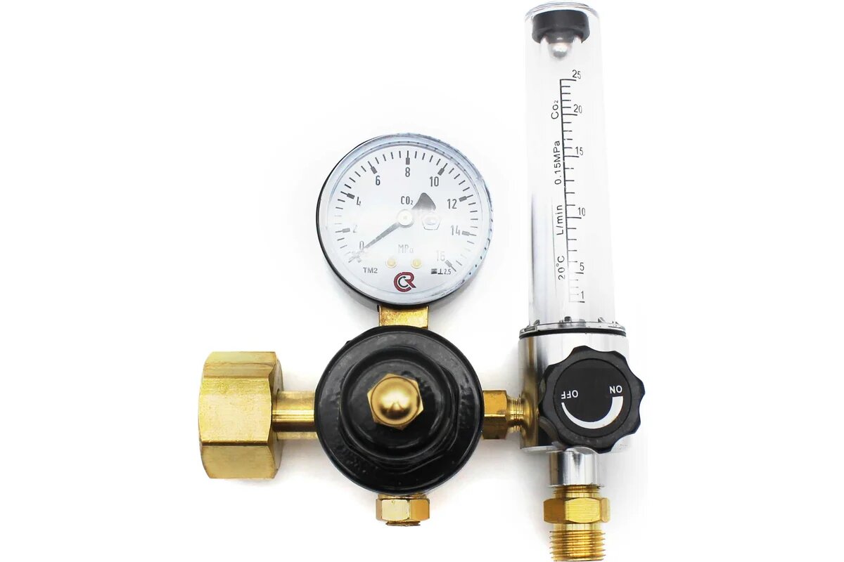 Gigant Редуктор углекислотный с манометром и ротаметром У-30 GT-119GS для газовых систем