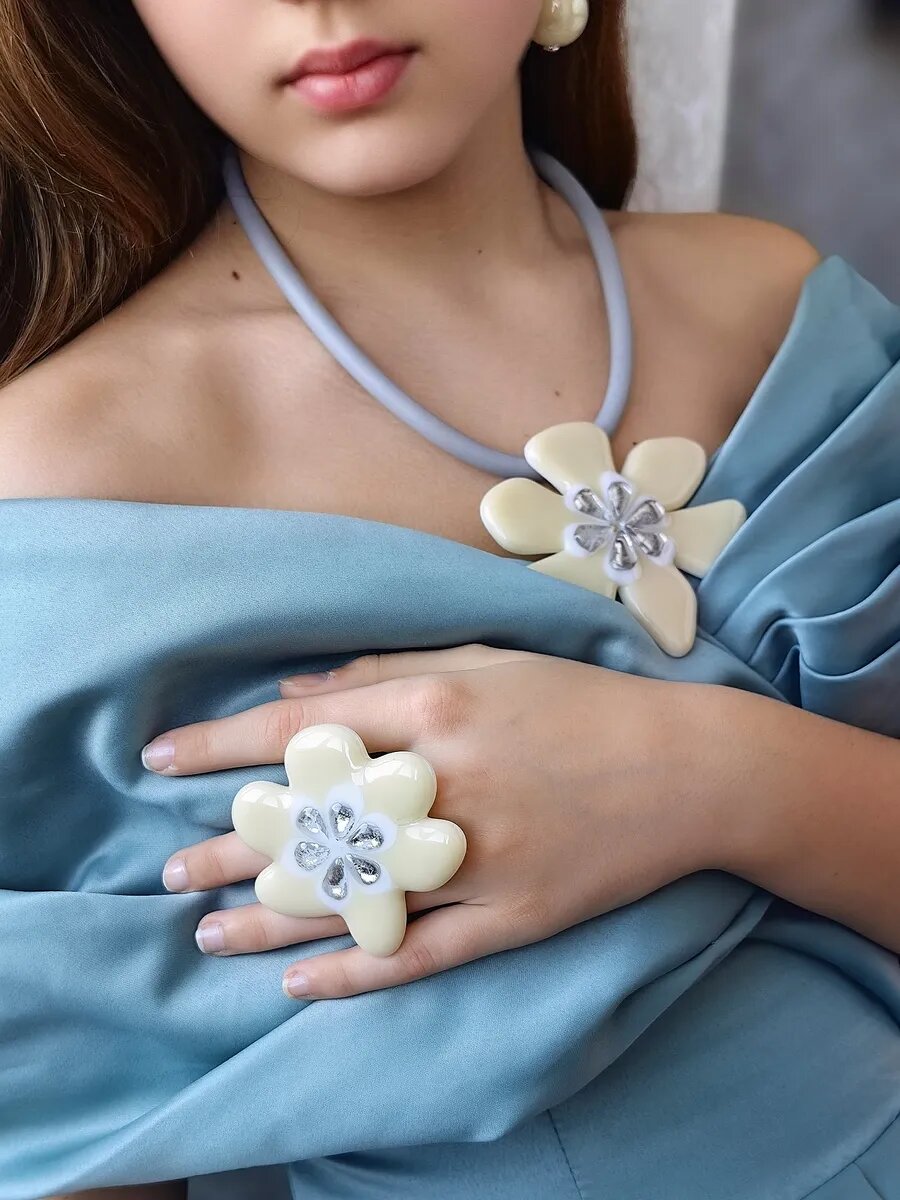 Колье, муранское стекло, стекло