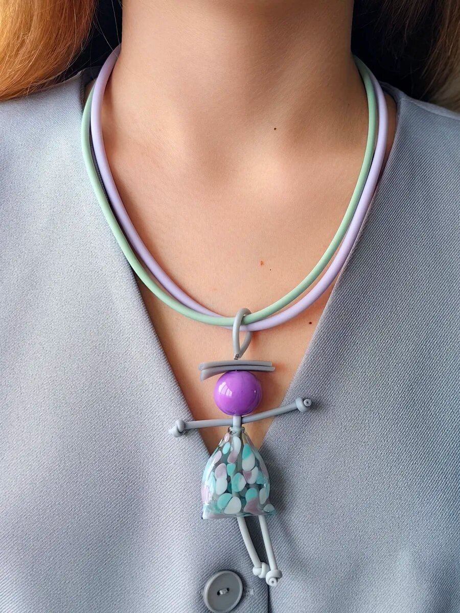 Колье, муранское стекло