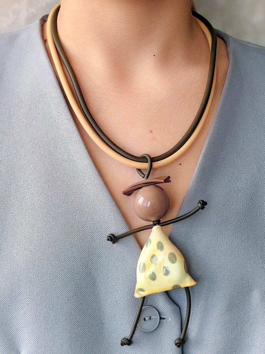 Колье, муранское стекло, стекло