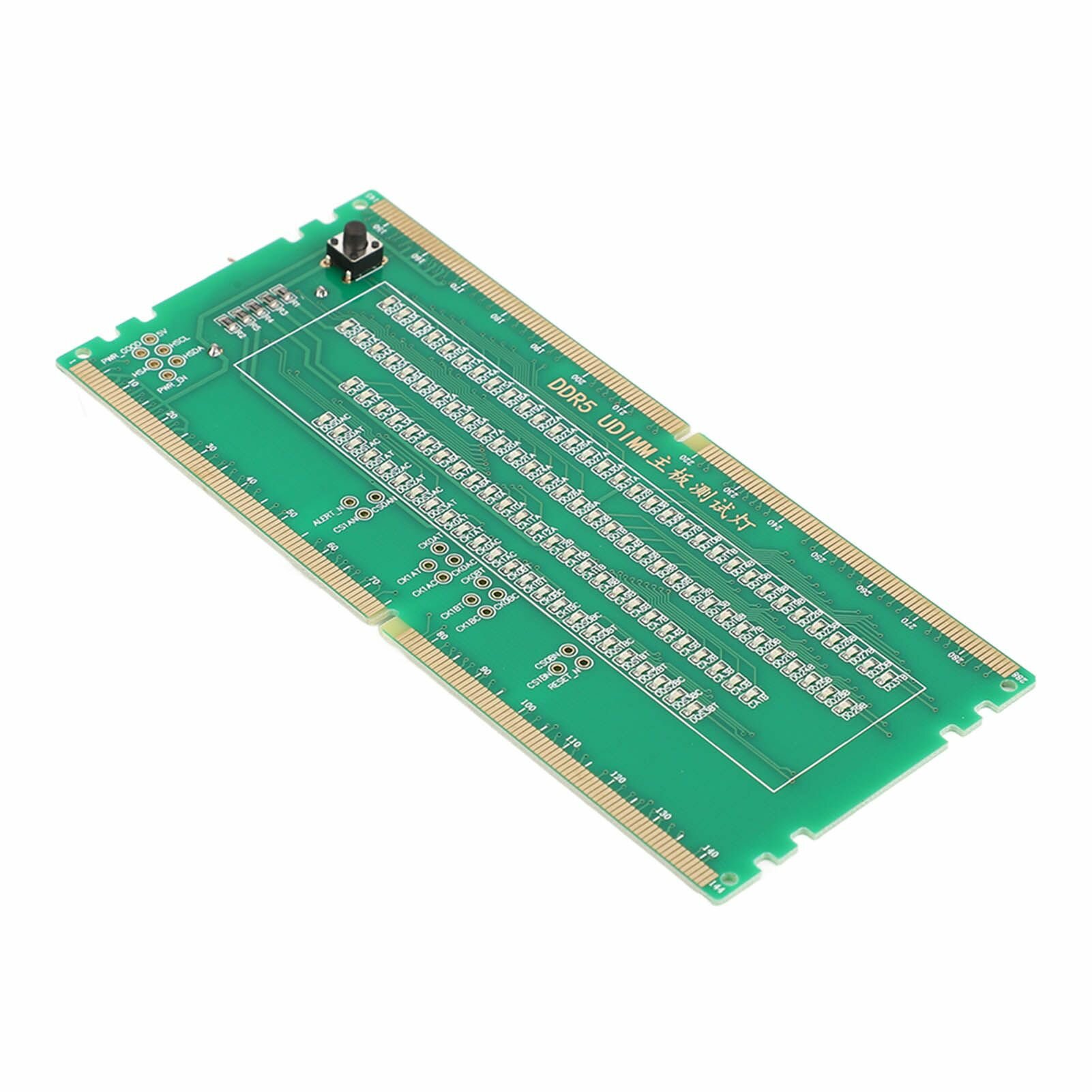 Тестер слота оперативной памяти DDR5 с карточкой с светодиодным освещением для обслуживания материнской платы ПК