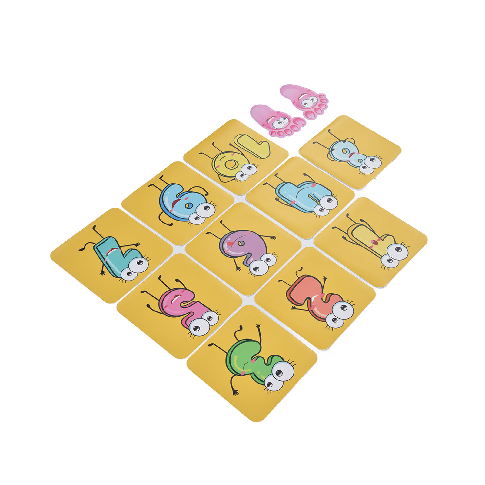 12 шт./компл. игровая напольная наклейка DIY детская игровая наклейка на пол мультяшная наклейка с номером для детской комнаты