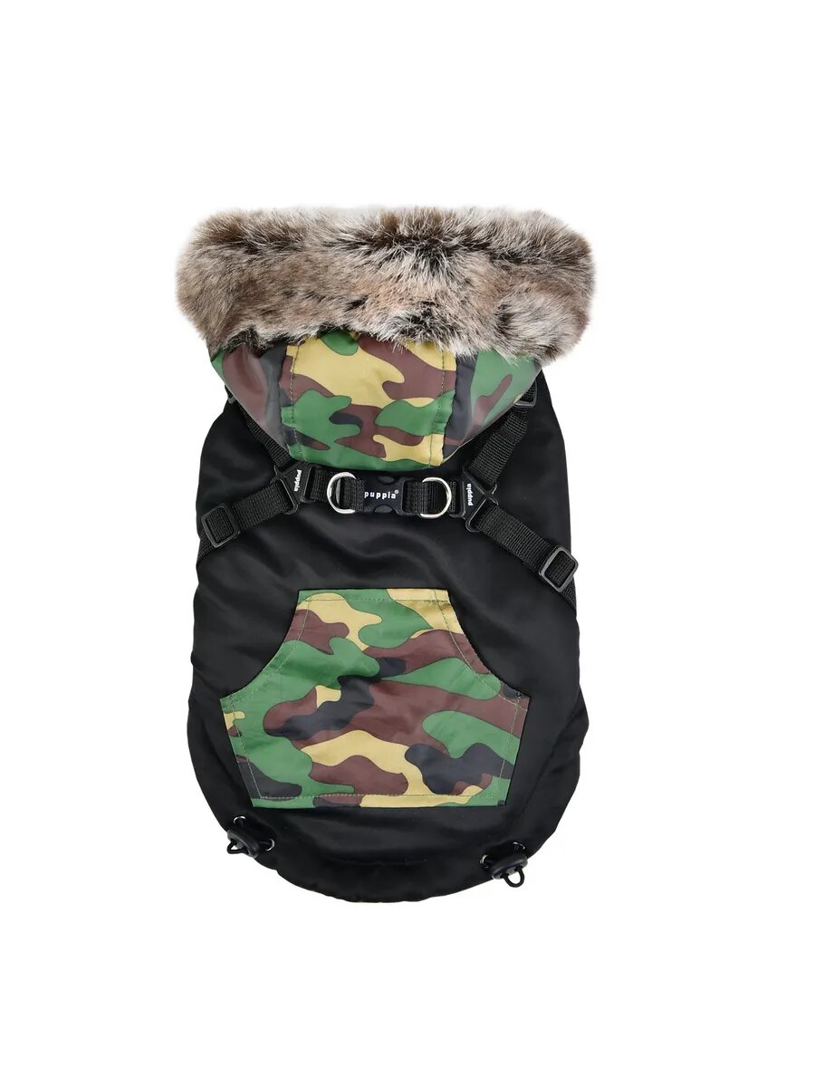 Жилет для собак утепленный с капюшоном и шлейкой "Orson"