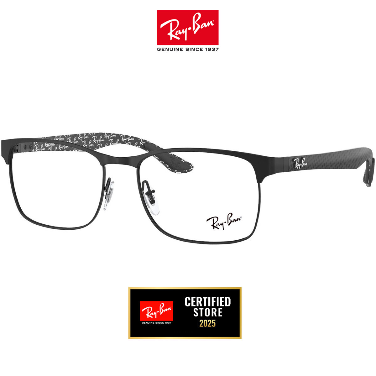 Ray-Ban 8416 2503 Carbon Fiber size 55 mm оправа для очков