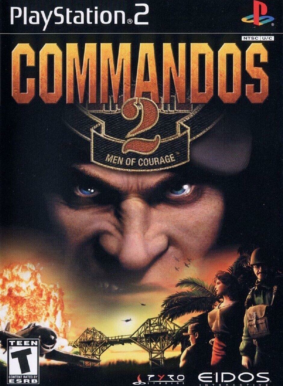 Диск с игрой Commandos 2 на PlayStation 2 прошитую