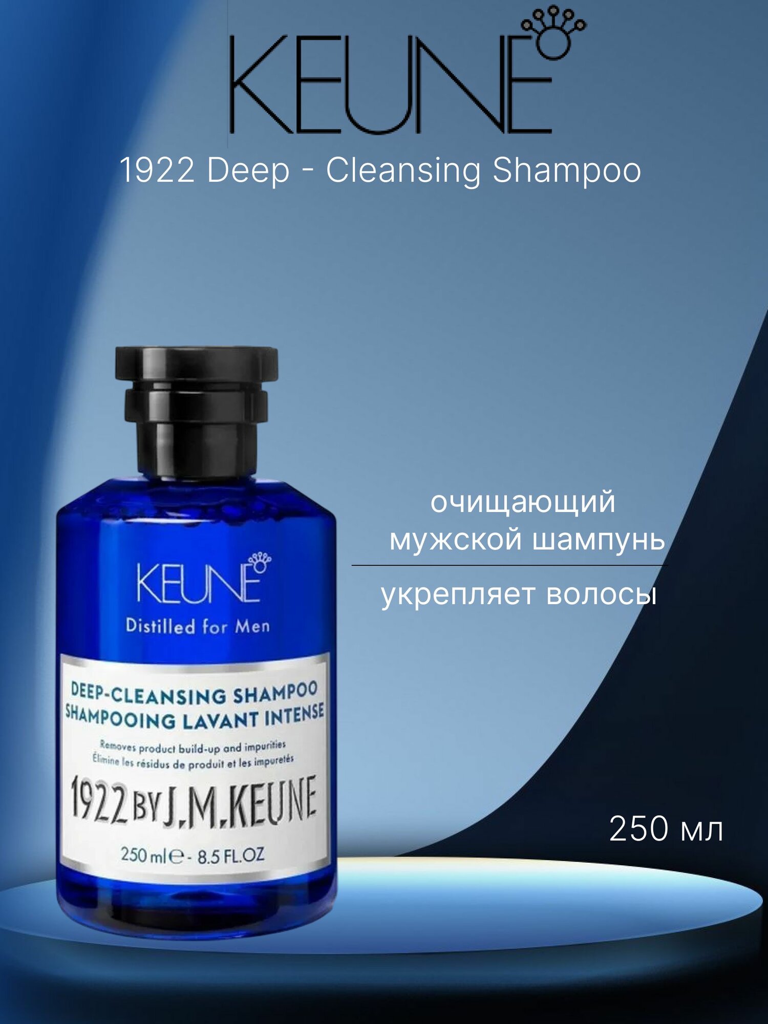 Keune 1922 Deep-cleansing Shampoo - Очищающий шампунь 250 мл