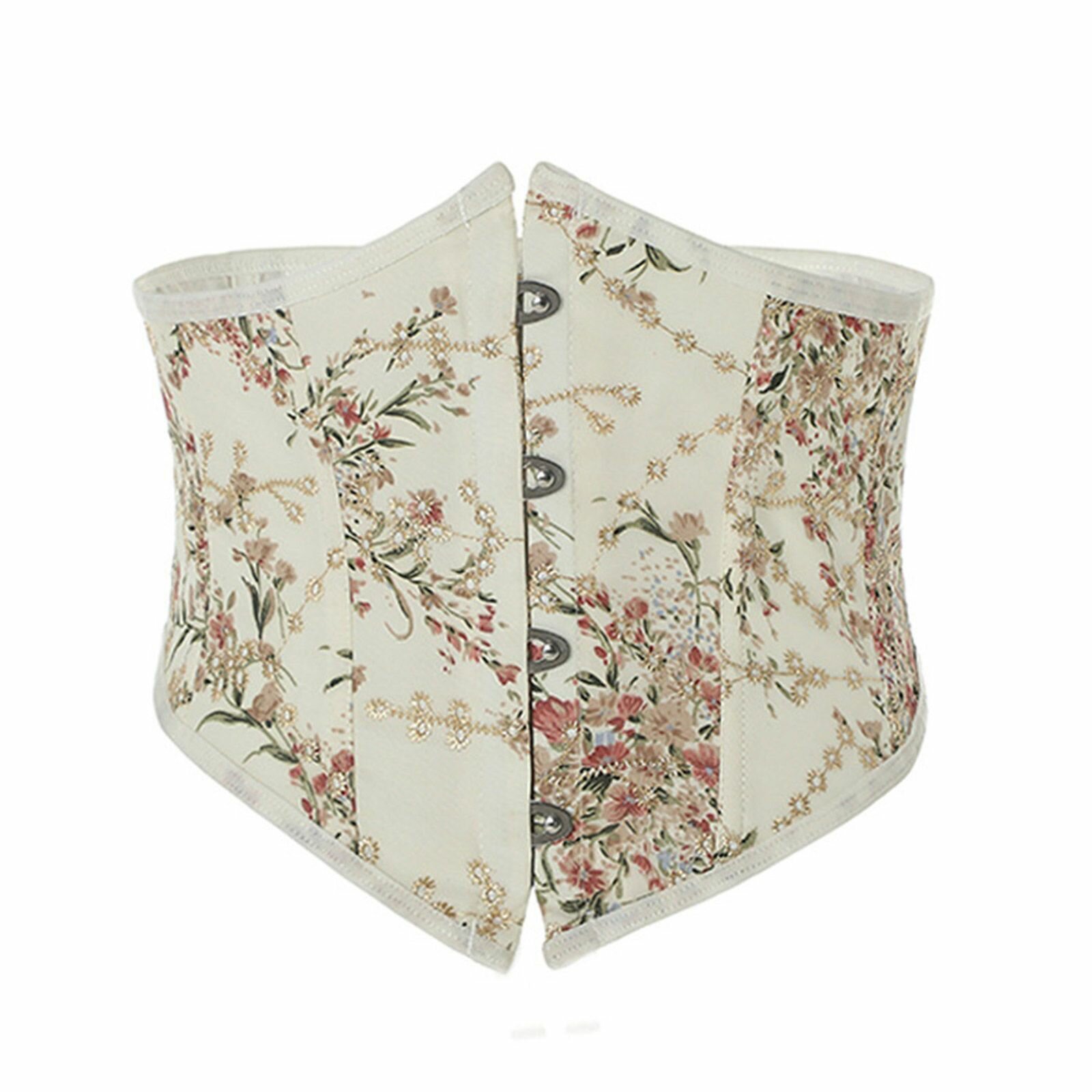 Удобный утягивающий корсет в ретро стиле с вышивкой