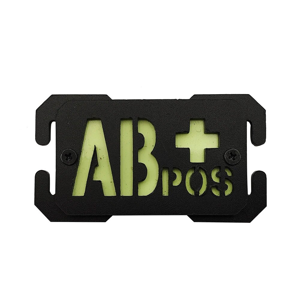 Тактический патч "AB+POS" светоотражающий, 8x4.5 см