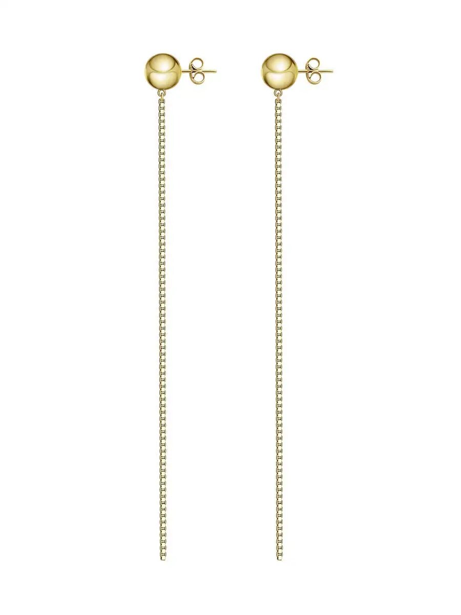 Серьги цепочки, серебро, 925 проба