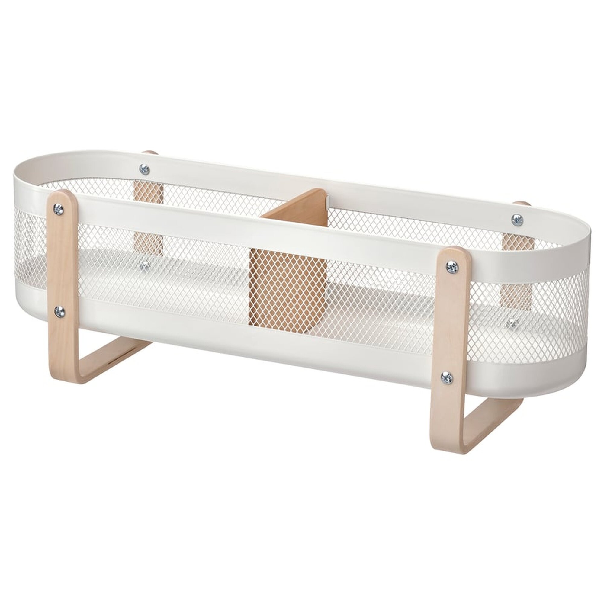 Настольный органайзер IKEA RISATORP, цвет белый, размер 50x16x17 см, 205.404.94