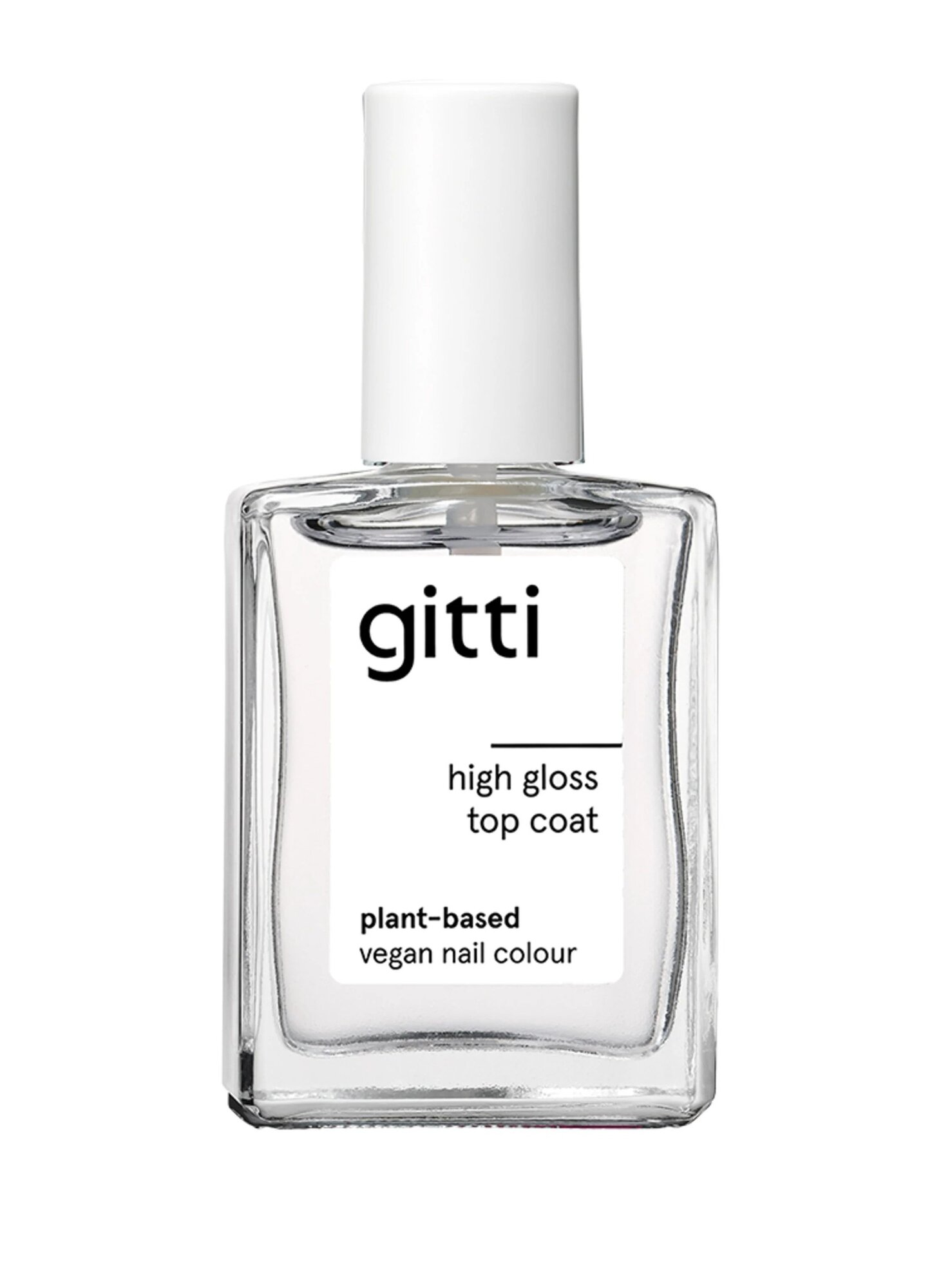 Gitti Верхнее покрытие для ногтей HIGH GLOSS TOP COAT, 15 мл, прозрачное