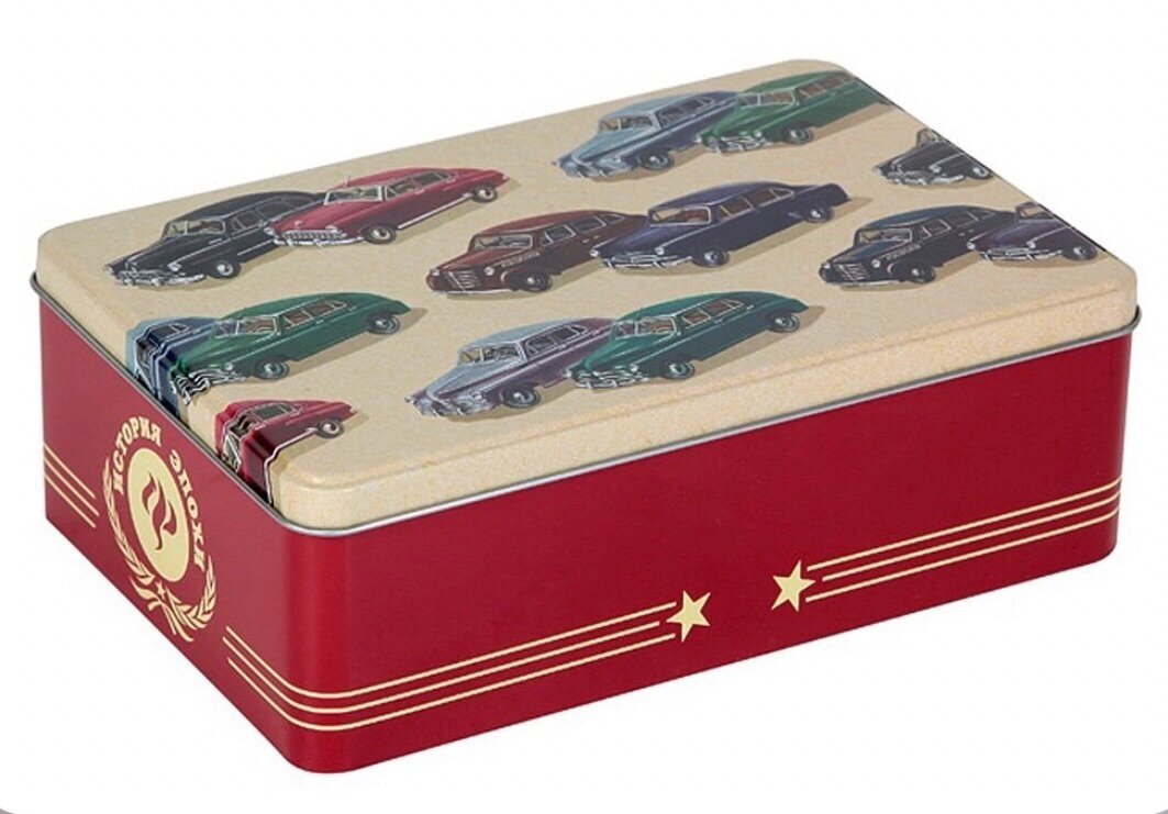 !09 Набор подарочный "Автомобили" (20.2x13.2x6.7)/фляга д/спиртных напитков, 200 мл и 2 стопки/, 3 предмета
